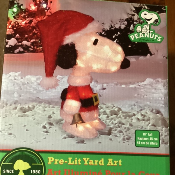 Product Work | Holiday | Christmas Peanuts Snoopy As Bell Ringing Santa ...